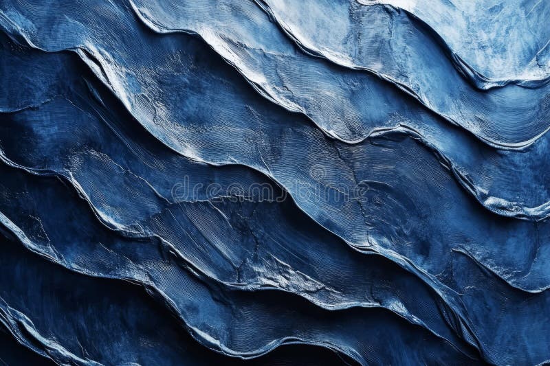 Navy Blue Abstract Wavy Background. Stock Image - Image of royal ...