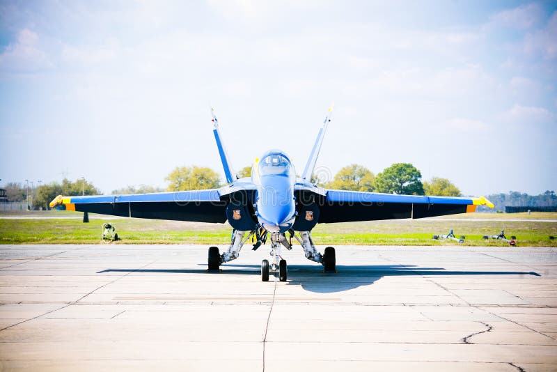 Blue Angel Fighter Jet editorial stock image. Image of aviation - 23193534