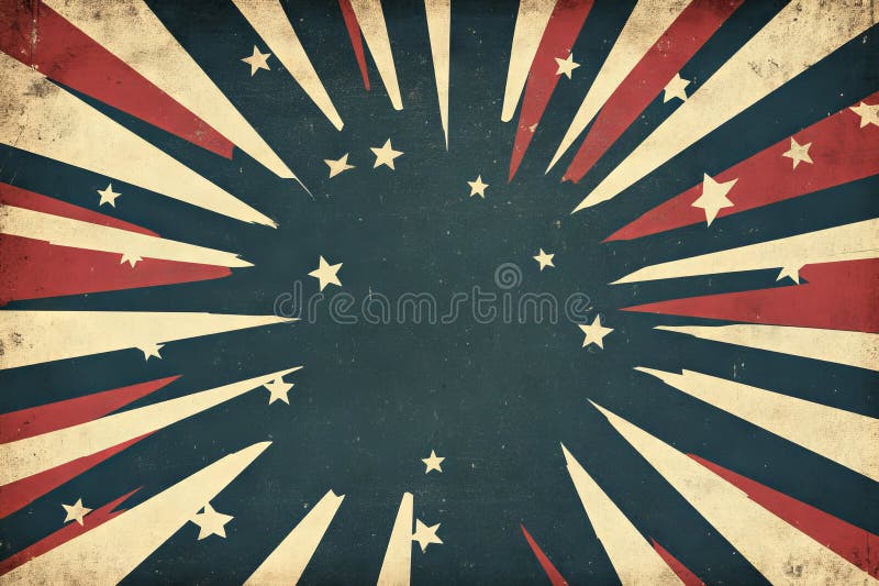 A Navy Blue Backdrop Adorned with Stars and Stripes, Ideal for ...