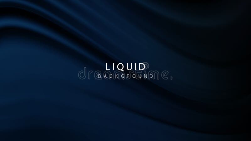 Navy Blue Background Abstract Cloth or Liquid Wave Illustration of Wavy ...