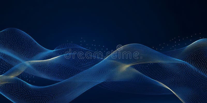 A Navy Blue Background with Light, Ethereal Patterns that Seem To Float ...