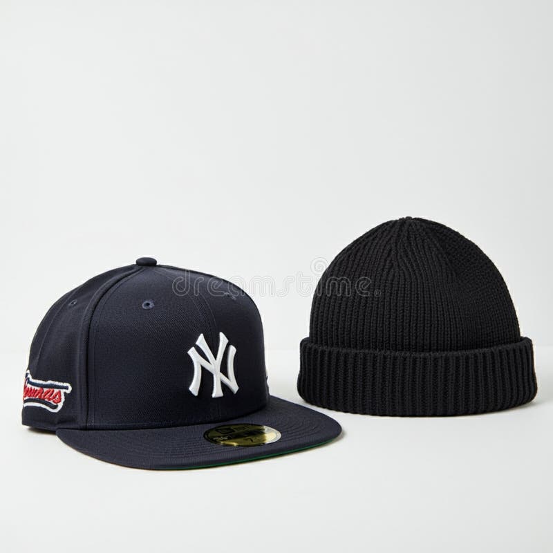 A Navy Blue Baseball Cap with White Embroidered Letters on the Front ...