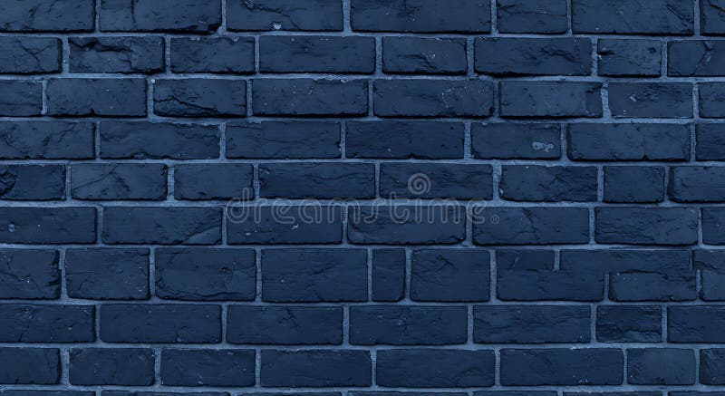 Navy Blue Brick Wall Texture Stock Illustration - Illustration of ...