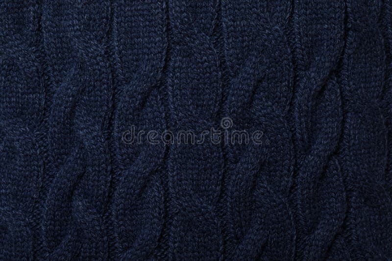 Navy Blue Cable Knit Sweater Texture Stock Image - Image of knit, interweaving: 325838693