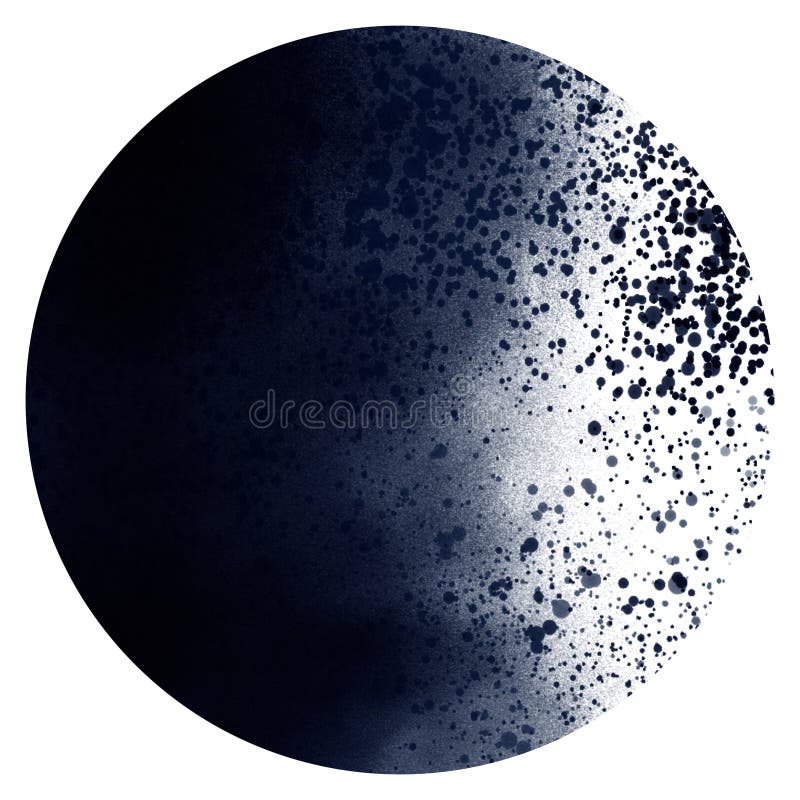 Navy Blue Circle,round Shape, Art Abstract Background, Isolated Web ...