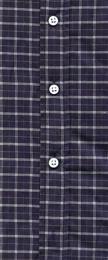 Navy Blue Classic Plaid Fabric, Shirt Fabric and Button Detail, Checked ...