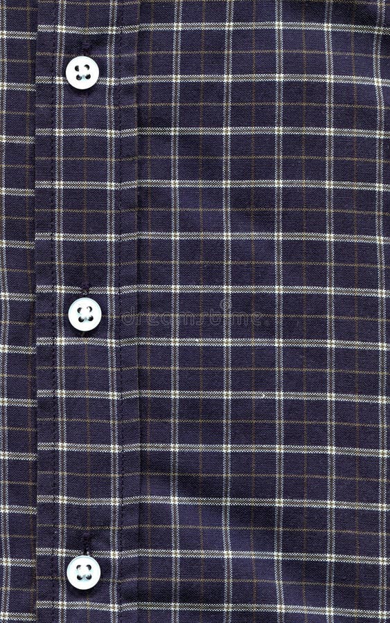 Navy Blue Classic Plaid Fabric, Shirt Fabric and Button Detail, Checked ...