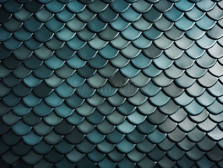 Navy Pattern with Fish Scale Abstract Texture Stock Illustration ...