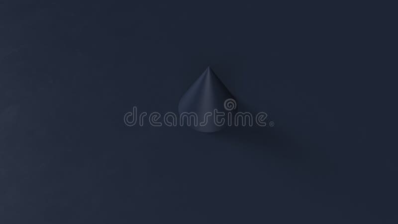 Navy Blue Cone Block stock illustration. Illustration of navy - 190021578