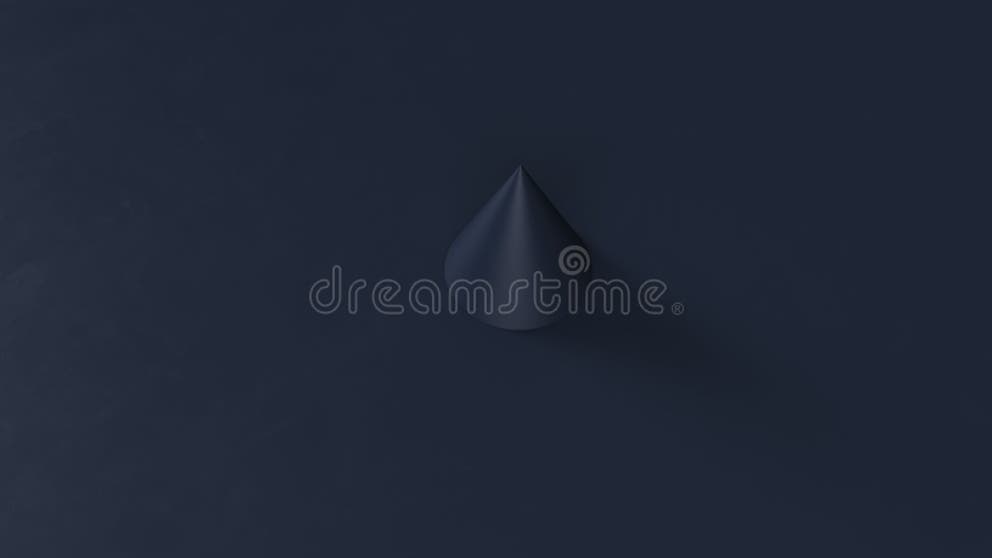 Navy Blue Cone Block stock illustration. Illustration of navy - 190021578