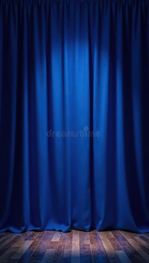 Navy Blue Curtain Backdrop, Bright Spotlight Shines , Show, Blue ...