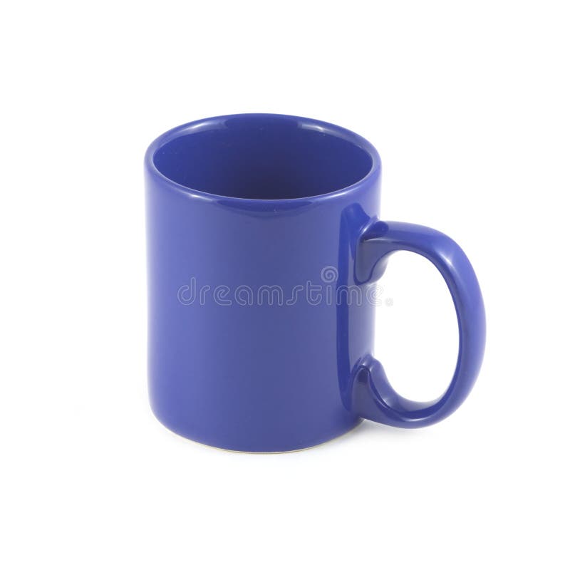 Navy Blue Empty Cup Isolated Stock Photo - Image of details, life: 35103512