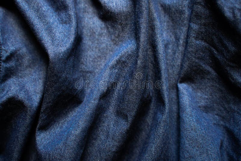 Navy Blue Fabric Texture Background Top View Stock Photo - Image of ...