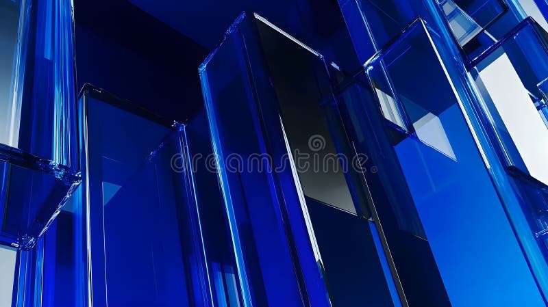 Navy Blue Glass Background with Vibrant and Textured Design for Modern ...