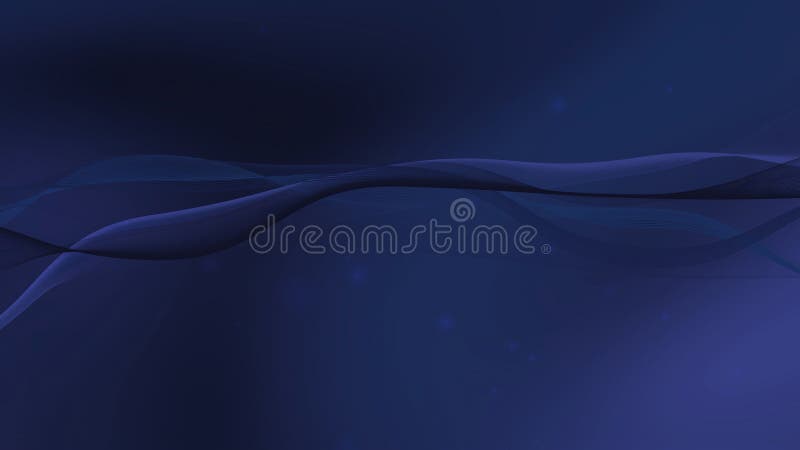 Navy Blue Gradient Background with Abstract Flowing Wave Lines Design ...