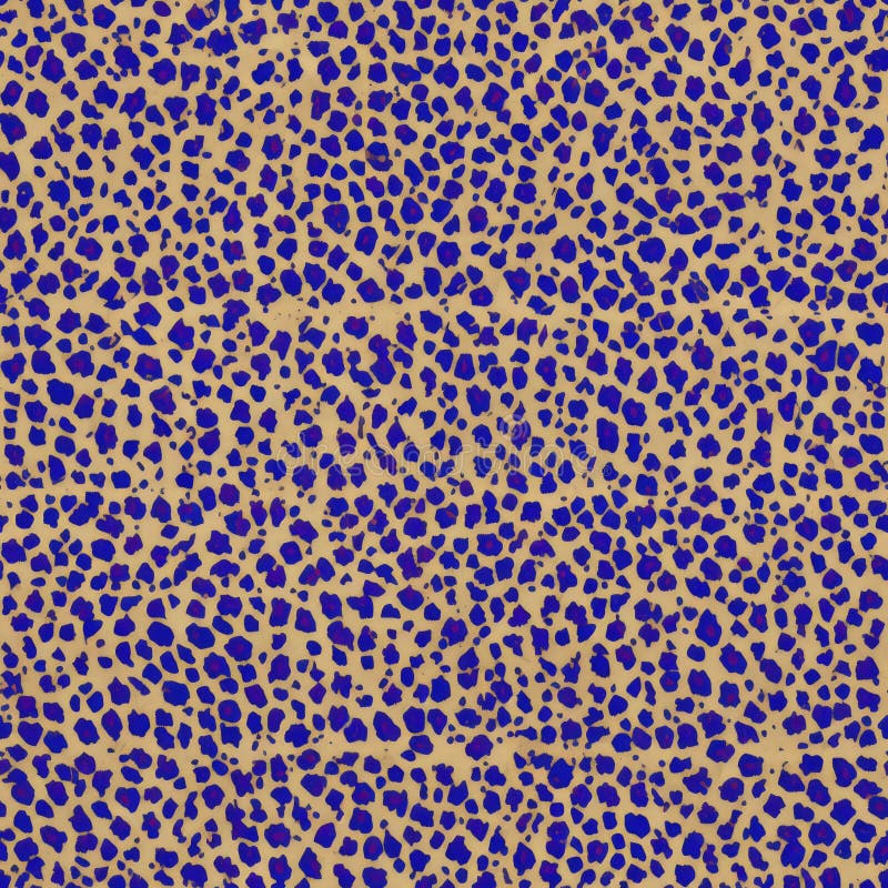 Navy Blue Leopard Spot Design. Contemporary Leopard Spot Pattern with ...