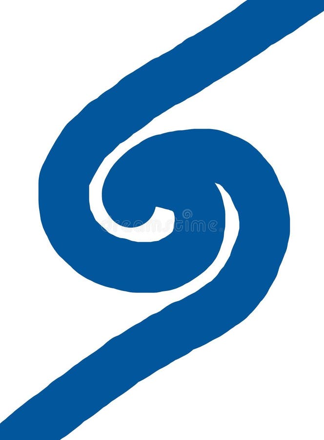 Navy Blue Line Pattern Finger Art Stock Illustration - Illustration of ...