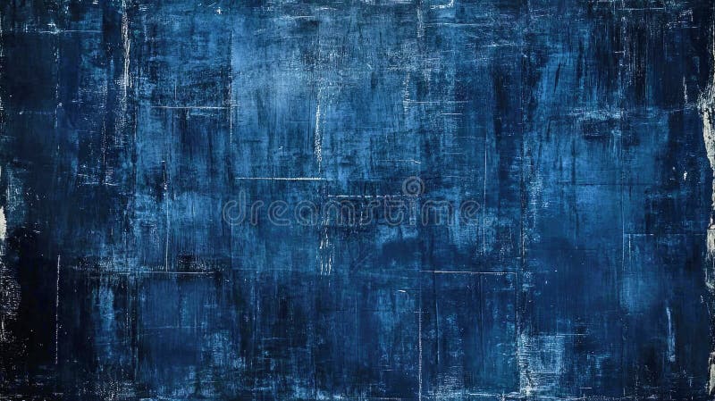 Navy Blue Minimalist Grunge Backdrop with Distressed Edges for Creative ...