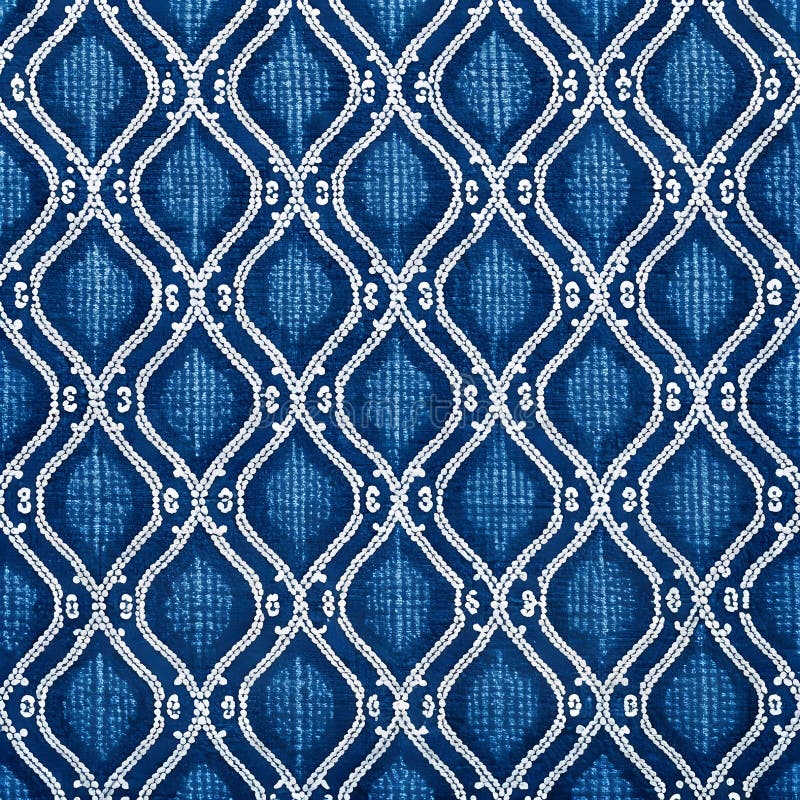 Navy Blue Patterned Fabric Texture or Background Stock Illustration - Illustration of graphic ...