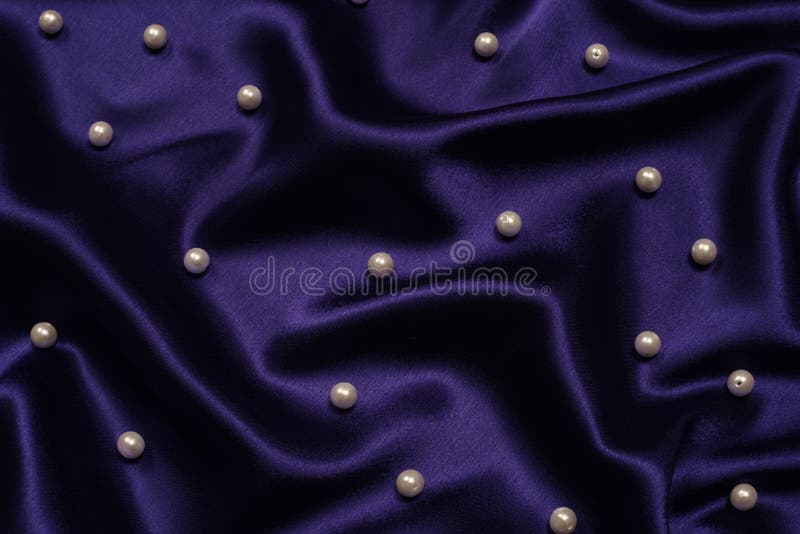 Navy Blue with Pearls Background Stock Image - Image of curve ...