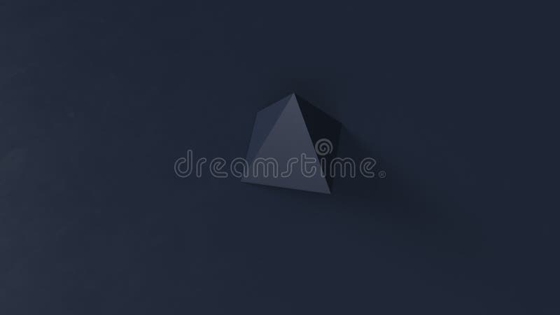 Navy Blue Pyramid Block stock illustration. Illustration of graphic ...