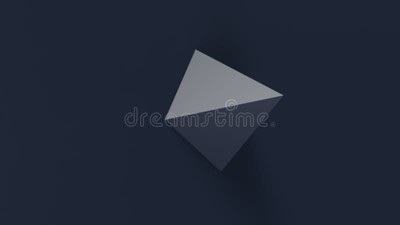 Navy Blue Pyramid Block stock illustration. Illustration of geometric ...