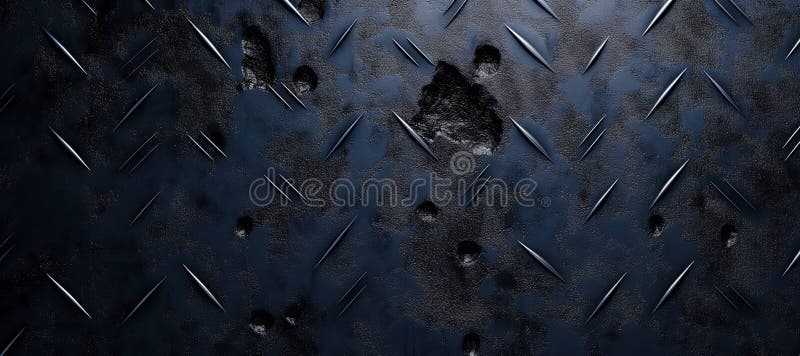 Navy Blue Rusty Iron Wall Texture Background Stock Illustration ...