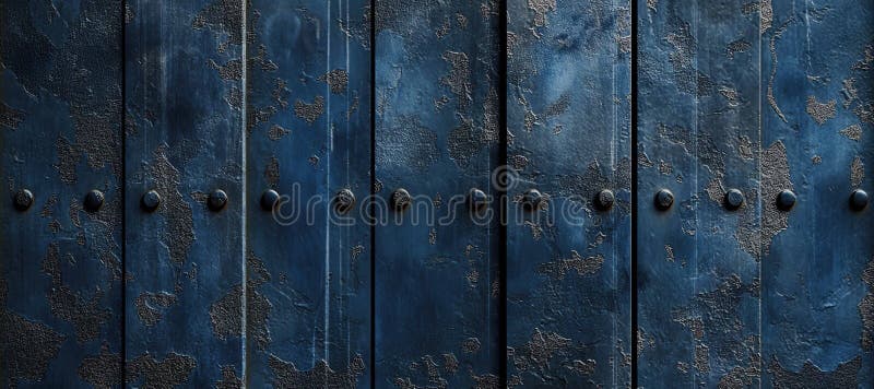 Navy Blue Rusty Iron Wall Texture Background Stock Illustration ...