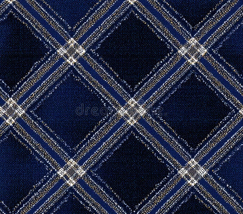 Navy Blue Silver Diamond Pattern Elegant Textile Texture Stock ...