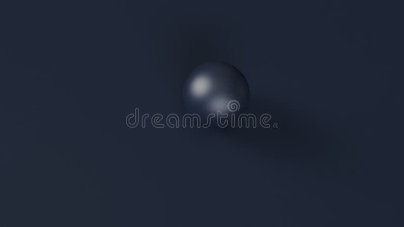 Navy Blue Sphere Block stock illustration. Illustration of light ...