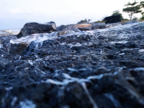Navy blue stone stock photo. Image of shore, stone, terrain - 238181776