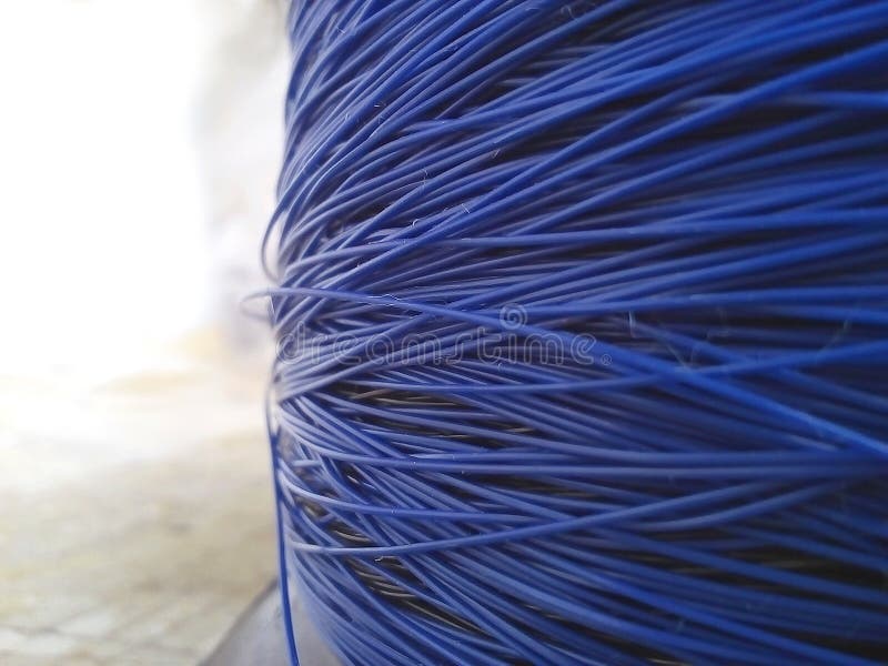 Navy Blue String Reel in the Room Stock Photo - Image of bright, curved ...