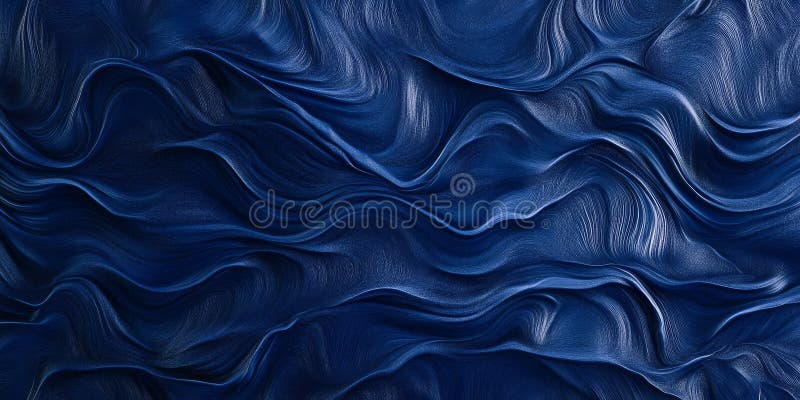 Navy Blue Textures Wallpaper with Silk Smooth Flowing Wave Patterns ...