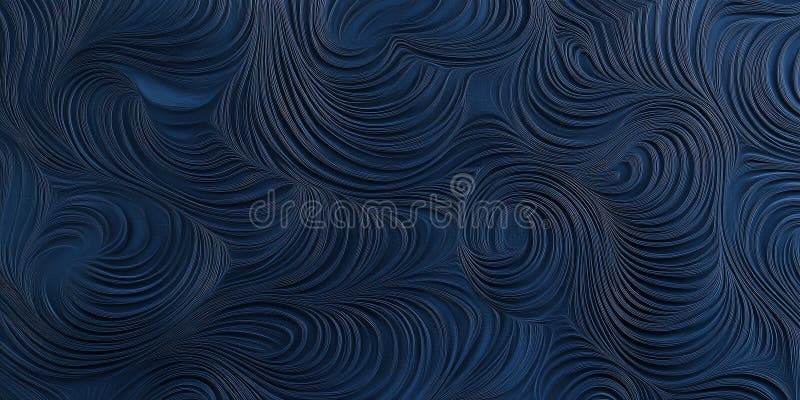 Navy Blue Textures Wallpaper with Silk Smooth Flowing Wave Patterns ...