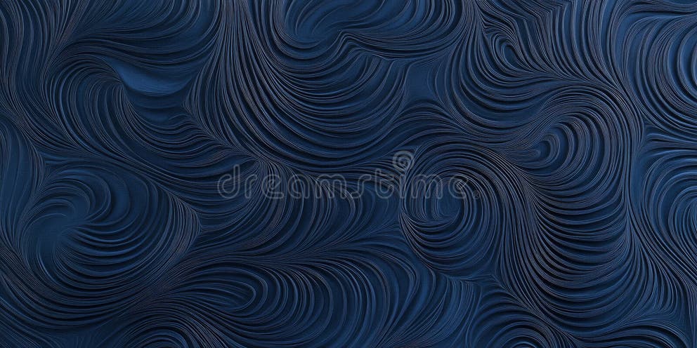 Navy Blue Textures Wallpaper with Silk Smooth Flowing Wave Patterns ...