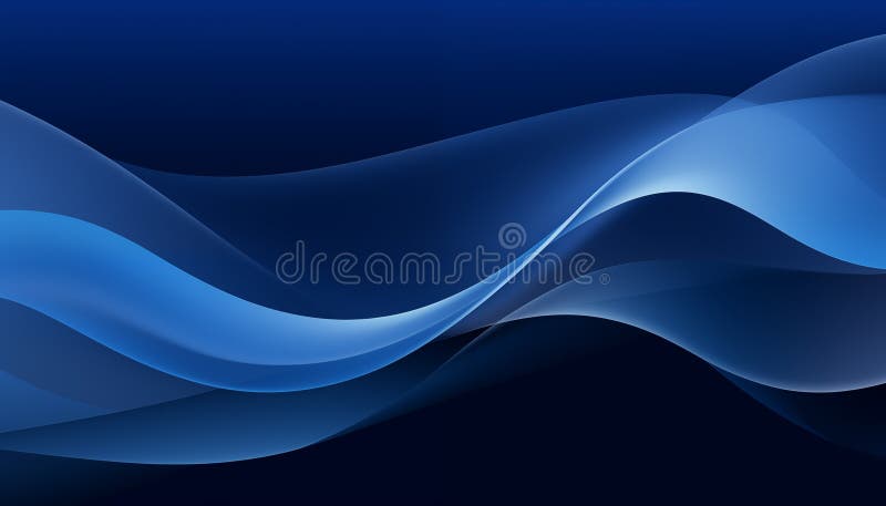 Navy blue waves background stock illustration. Illustration of shape ...