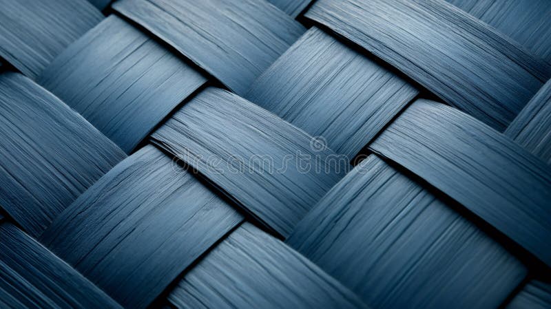 Navy Blue Wooden Strips Intertwined To Create a Textured Woven Pattern ...