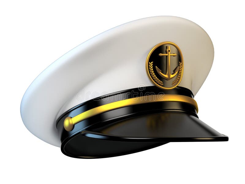 Navy Cap, Ship Officer, Admiral, Sailor, Naval Captain Hat Front View ...