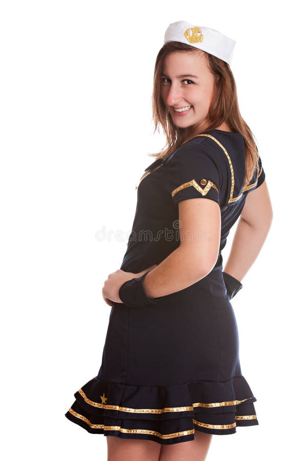 Navy Girl stock photo. Image of sailor, service, blue - 28209384