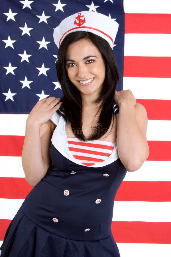 Navy Girl stock image. Image of united, american, uniform - 5149307