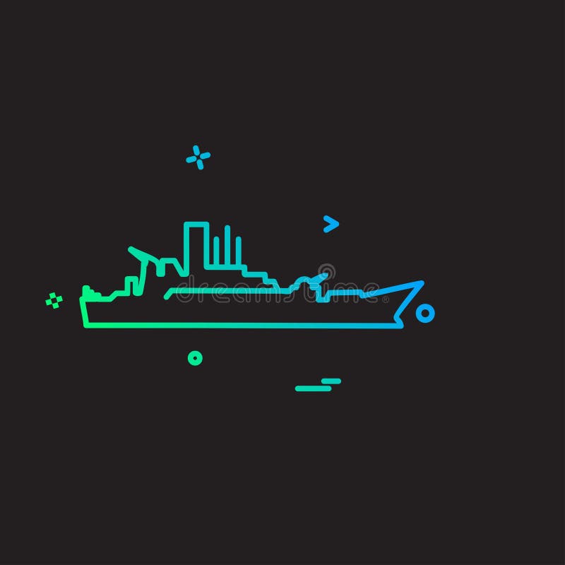 Navy icons design vector stock vector. Illustration of sailor - 132447800