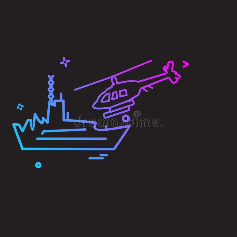 Navy icons design vector stock vector. Illustration of sign - 132449367