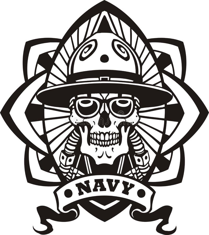 NAVY Military Design - Vector Illustration. Stock Vector - Illustration ...