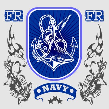 NAVY Military Design - Vector Illustration Stock Vector - Illustration ...