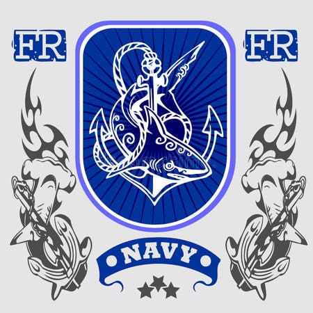 NAVY Military Design - Vector Illustration Stock Vector - Illustration ...