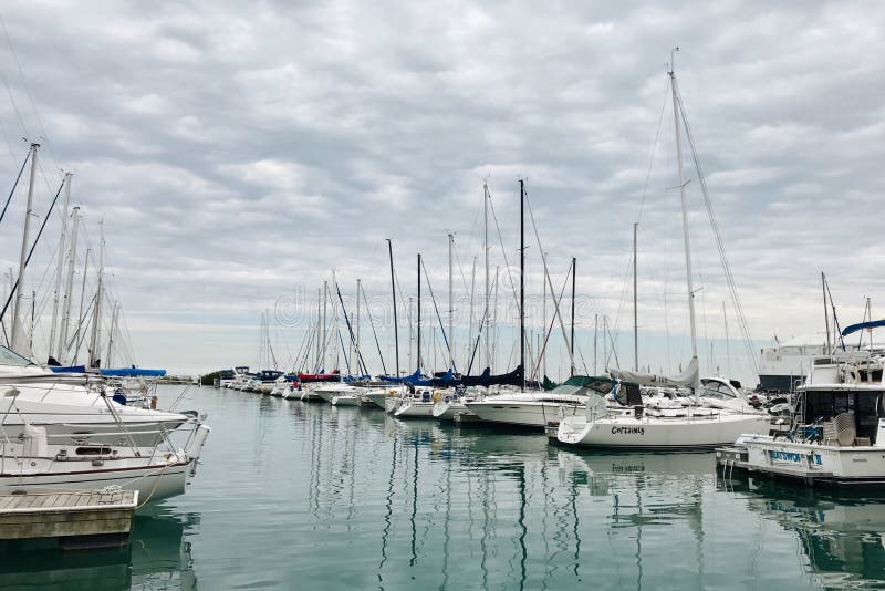 Navy Pier editorial photography. Image of yacht, pier - 118935127