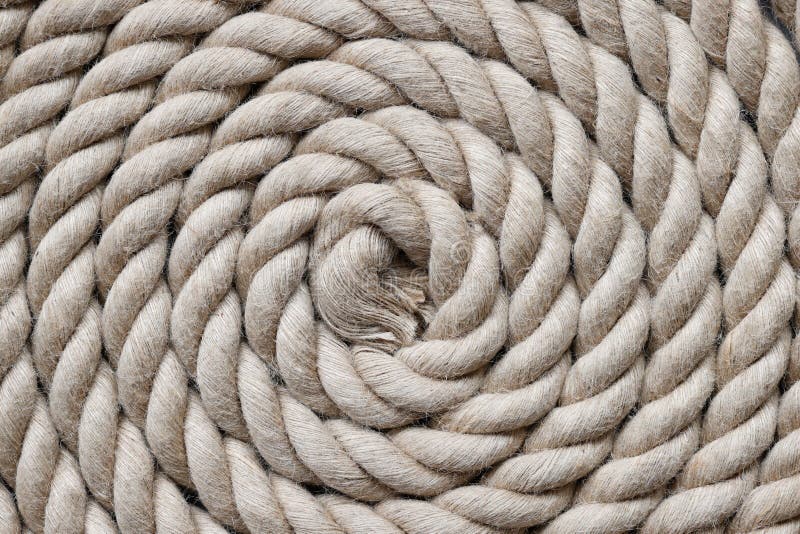 Navy Rope Folded in Circle Top View Stock Image - Image of cordage ...