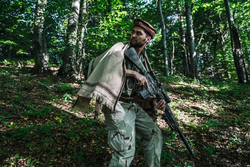 Navy SEAL Taliban hunter stock image. Image of tactical - 79925109
