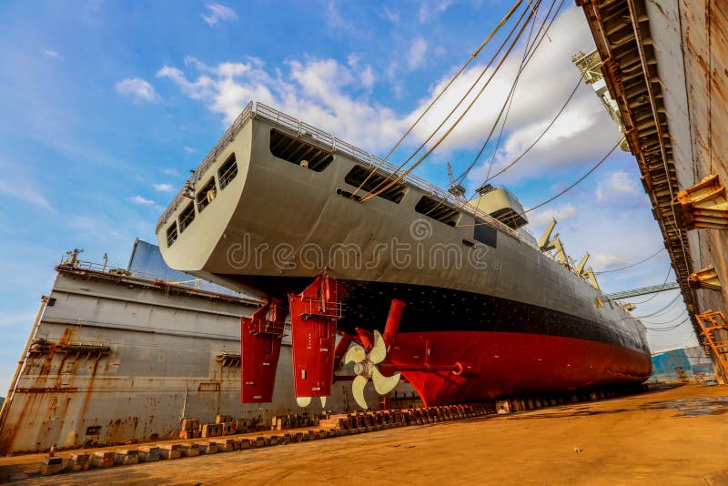 Navy ship repair stock photo. Image of missouri, water - 95008030