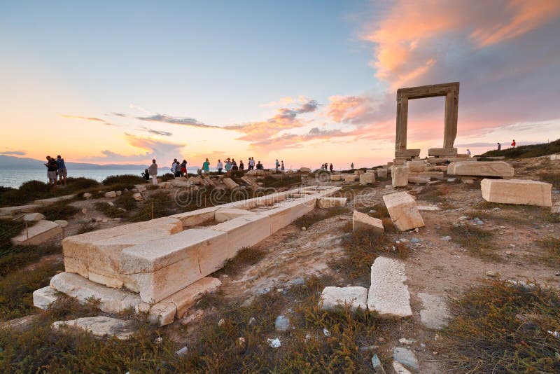 Naxos stock photo. Image of monument, cyclades, ancient - 78208012